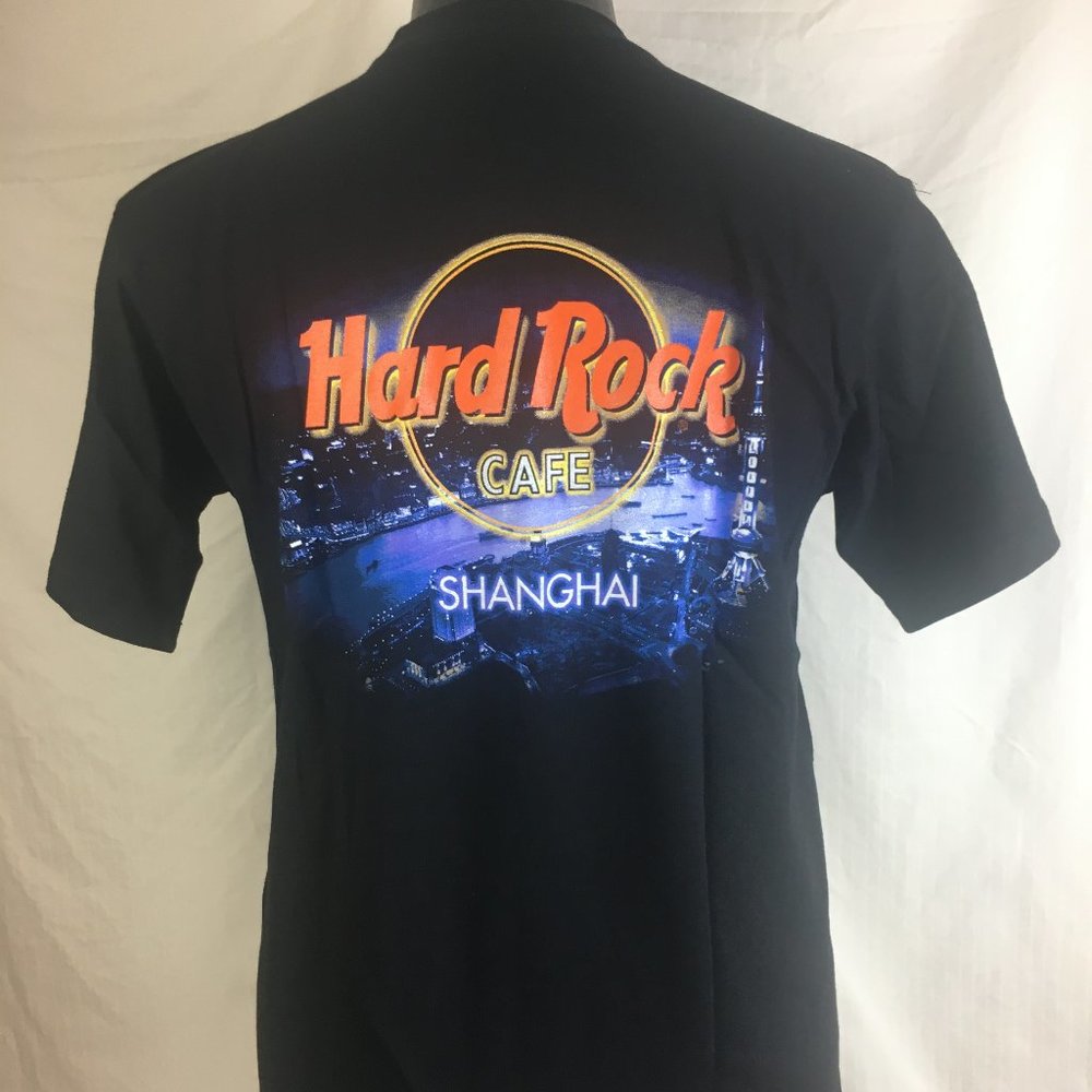 Hard Rock Cafe Shanghai Black T-Shirt Men's Medium - Gem